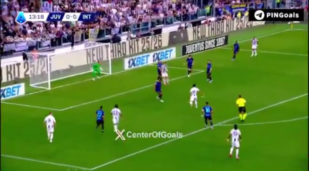 Gol Kelly, la Juventus si porta avanti 1-0 sull'Inter grazie ad un tiro ...